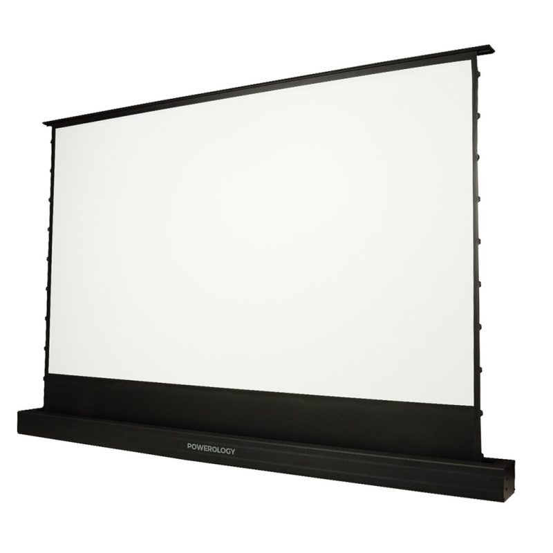 Powerology 100-inch Motorised Projector Screen – White – TechXpress UG